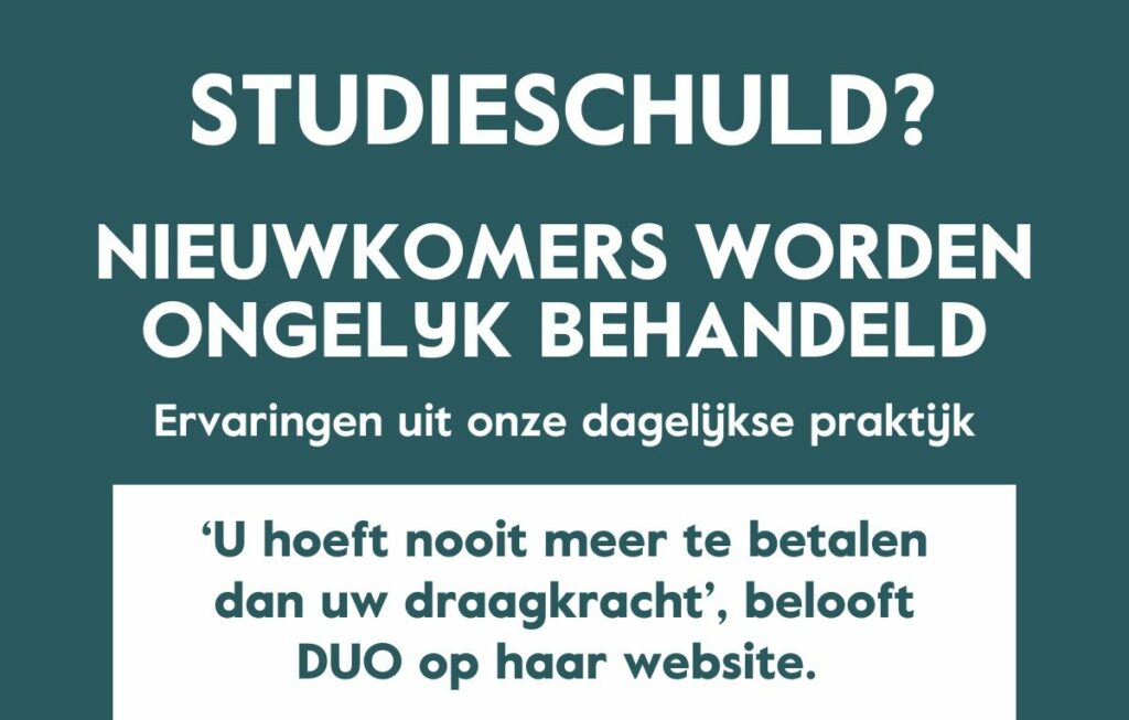 Studieschuld? Nieuwkomers worden ongelijk behandeld